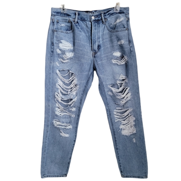 American Eagle Outfitters | Jeans | Aeo Light Wash Destroyed Girlfriend ...